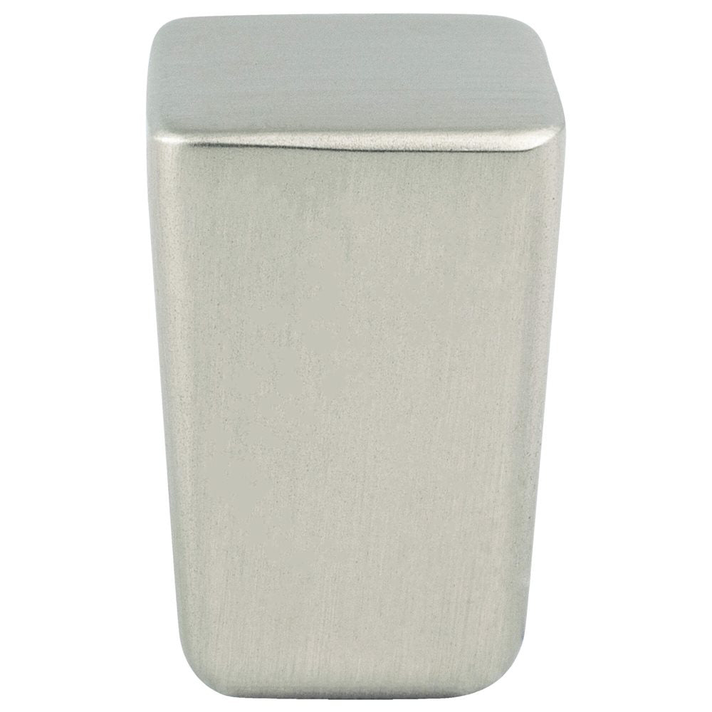 Mini Brushed Nickel Small Square Knob – DecorHardware.com